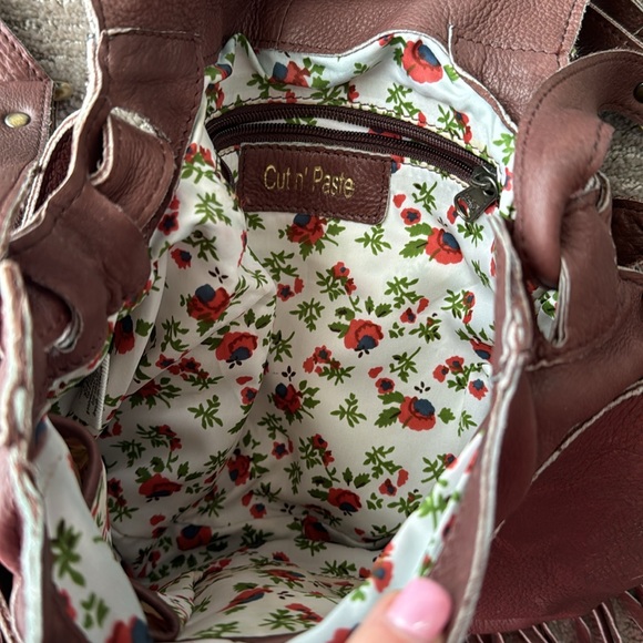 Cut & Paste | Bags | Cut N Paste Leather Fringe Multipocket Bag | Poshmark